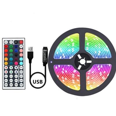 China 270LED Quantity 5V RGB SMD 5050 LED Strip Light Set With 3keys And Support Dimmer for sale
