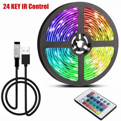 Cina 24 tasti Bluetooth Controllo 5m RGB LED Strip Light Set per l'illuminazione del paesaggio del magazzino in vendita