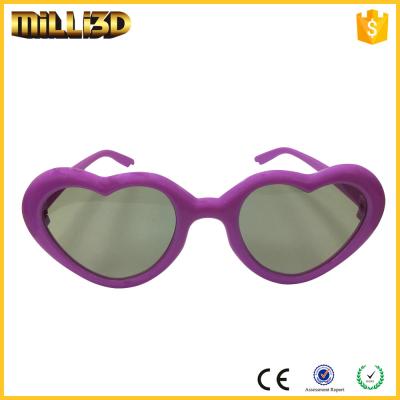 China tv circular polarizer review heart shape 3d glasses free for cinema or tv for sale