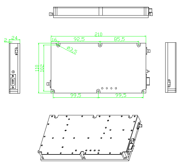Long Range 75-100W RF Linear Power Amplifier 900-980MHz 48.5dBm-50dBi PA DC 27V with SMA-Female Input&Output Ports