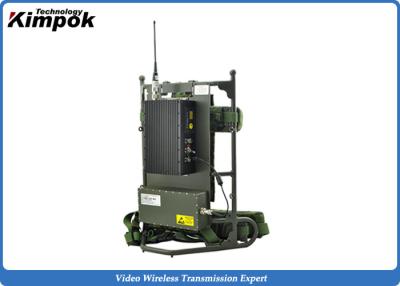 China 5W Manpack HD COFDM Video Transmitter , Backpack Live Video Wireless Sender 3-5km Range for sale