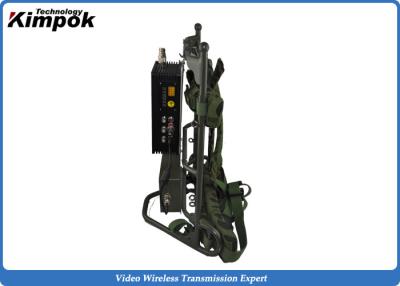 China 5W Manpack HD COFDM Video Transmitter , Backpack Live Video Wireless Sender 3-5km Range for sale