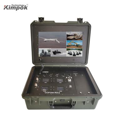 10 кг мощность радиочастот 43 дБм 6 каналов COFDM видеопередатчик 20 Вт HD 1080P беспроводная AV-коммуникация