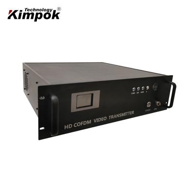 Transmisión inalámbrica de vídeo y audio de largo alcance y transmisor COFDM de 100 Watt QPSK Constellation para vehículos/marítimo