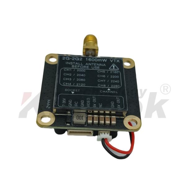 Quality FPV 2.2G 1.6W VTX 2.2Ghz PIT 25mW 200mW 1600mW Drone Video Transmitter and Receiver for Audio Video Transmission for sale