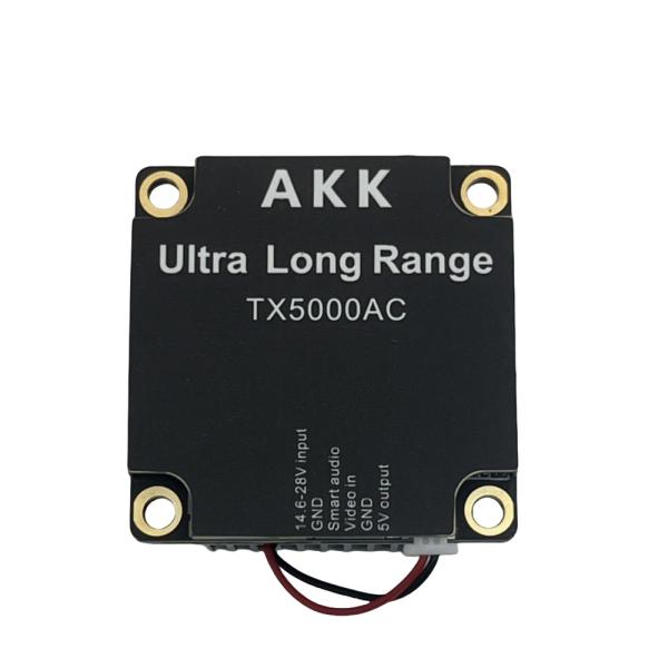 Quality AKK TX5000AC 5W FPV VTX 5.8G 5000mW Drone Video Transmitter 4.9G-6G 96CH for sale