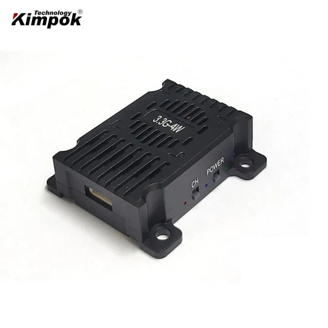 3.3G 4W VTX Wireless Video Transmitter installed on drone