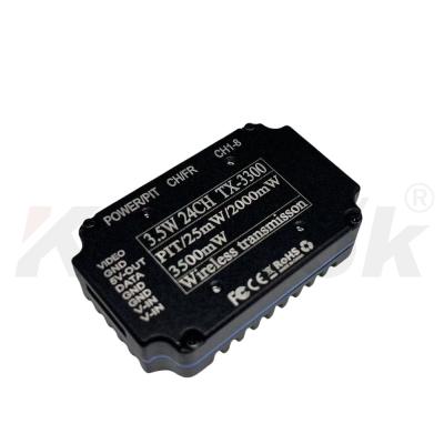 China 3.3G 3.5W Drone Video Transmitter 3.3G VTX for FPV Racing Drone Long Distance Analog VTX 24CH for sale