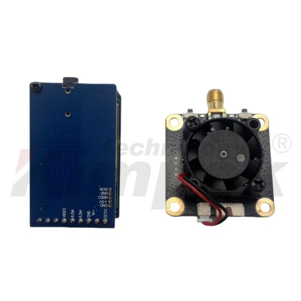 Quality 1.7GHz 6W Drone Video Transmitter and Receiver Kit High Power FPV Transmission for sale