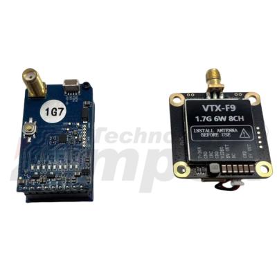 China 1.7Ghz 6W UAV Video Transmitter and Receiver for Skyzone FPV Goggles 1680-1960MHz VTX VRX for sale