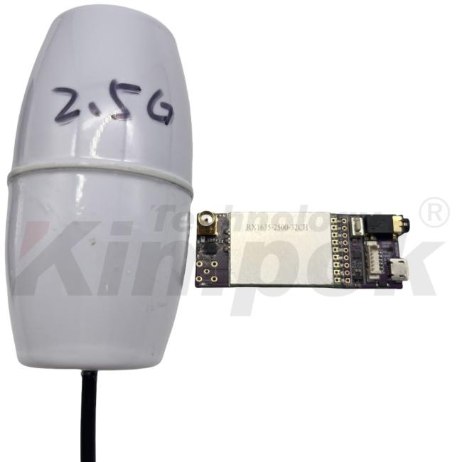 2.5G VRX Wireless Analog Video Receiver in use with drone