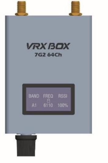 Quality 6 GHz - 7 GHz VRX FPV Drone Video Receiver 6-7G 64CH 6110-7210MHz for sale