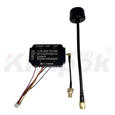 China 3.3G 3.5W Long Distance Analog Video Transmitter for FPV Racing Drone with 7-36V DC Power Supply for sale