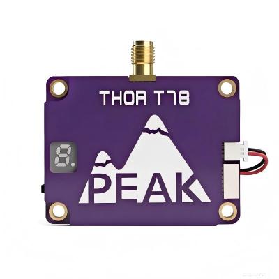 China Ultra Long Range Flight PeakFPV 7.8-8G Thor T78 3W VTX Drone Accessory Video Transmitter Switchable Power 25mW\200mW\800mW\1000mW\3000mW FPV VTX 7200MHz-8000MHz 40CH Image Transmission Low Latency for sale