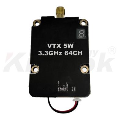 China 3.3GHz 5W High Power Analog Image Transmission Module for FPV Model Airplane and Racing Machine Accessories Factory Direct Sale for sale