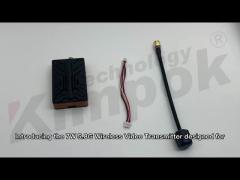 Trasmettitore video FPV 7W 5.8G VTX 80CH Trasmissione FPV 5.8Ghz VTX per FPV Racing Peso 56g Trasmissione a lungo raggio ad alta potenza