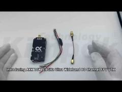 Akk Alpha 10 5.8ghz Fpv Vtx 10w, 80ch Drone Video Transmitter Hoog vermogen, lange afstand, stabiel signaal voor Fpv Racing & Uav Systems
