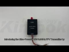 3.3Ghz 10W UAV Video Trasmettitore Video Trasmettitore a lungo raggio Modulo trasmettitore 16CH ad alta potenza