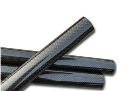 Cina 6mm-200mm 3K Piano Twill lucido avvolto tubo in fibra di carbonio per accessori per droni in vendita