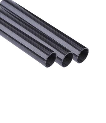 Cina 6mm-200mm 3K Piano Twill lucido avvolto tubo in fibra di carbonio per accessori per droni in vendita