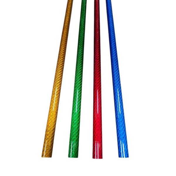 Quality High Intensity Colored Wrapped Carbon Fiber Tube 3K Twill for sale