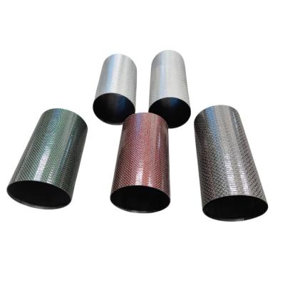 Cina Tubo di tessuto di carbonio colorato di alta resistenza avvolto a misura in vendita