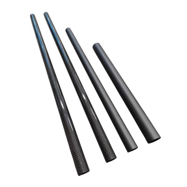 Quality High Modulus Wrapped 3k Woven Fabric Carbon Fiber Tube For Sports Agriculture for sale