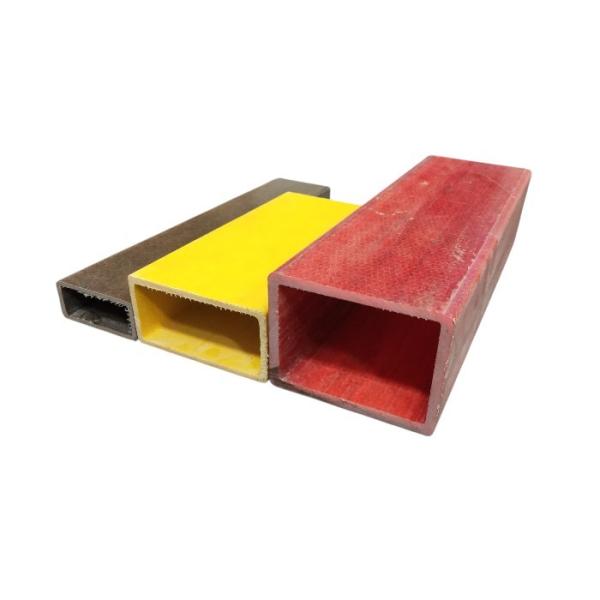 Quality Impact Resistance Pultruded Rectangle Shaped Tube Profiles For Equipment Frame for sale