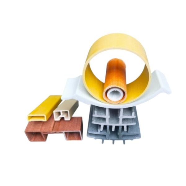 Quality Corrosion Resistance Shaped FRP Profile Pultruded Section Bars For Furniture for sale