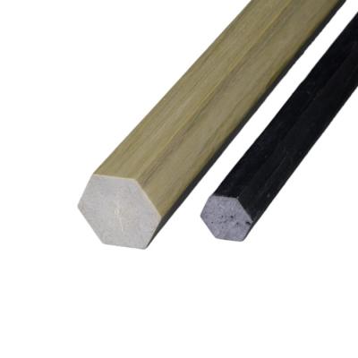 China Customizable Solid Hexagon Pultruded Hexagonal Fiberglass Bar For Equipment Support for sale
