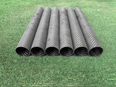 China Tubos de fibra de carbono 3K de alta resistência UV para aplicações personalizadas à venda