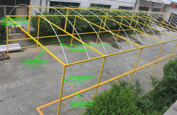 UV-Resistant Anti-Aging FRP Fiberglass Garden Support Stakes High Strength Corrosion-Resistant Replace Wood/Metal