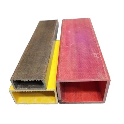 China Anticorrosivo FRP tubo quadrado impermeável e isolamento térmico tamanho personalizado para marinha / química / construção à venda