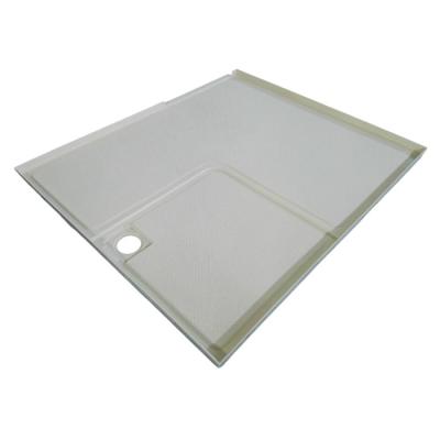 China OEM ODM Custom FRP Shower Tray Pans GFRP Bathroom Floor Base for Hotels for sale