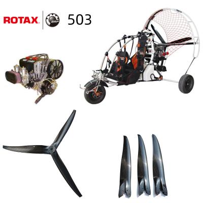 China Rotax 447  503   582 Carbon propeller custom for ultralight aircraft carbon fiber airplane propeller 150cm 160cm for sale