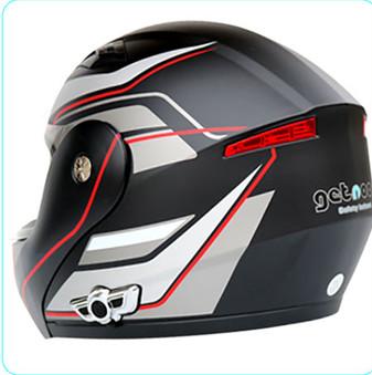 China Flip up Dual Lens full face Motorcycle Helmet with Built-in Integrated Bluetooth Intercom system for sale