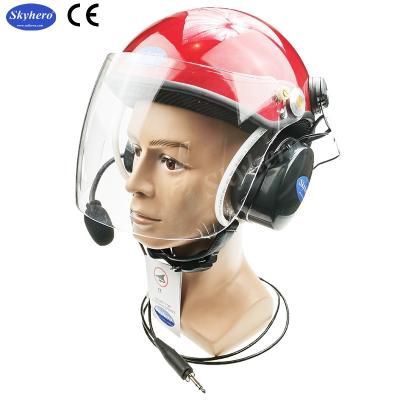 China Red color PPG Helmet/Paramotor Helmet With Full Headset EN966 Paramotoring GD-C01-S6 for sale
