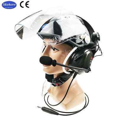 China EN966 Paramotor helmet with high noise cancel headset Powered paragliding helmet PPG helmet for sale