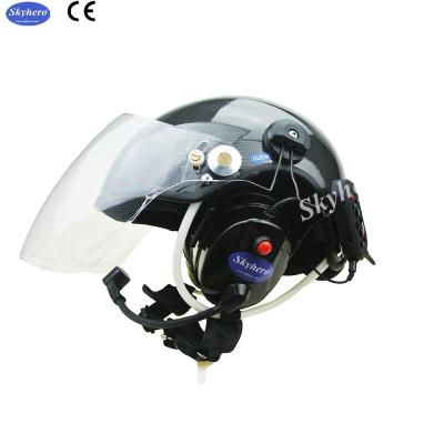 China Carbon Fiber Paramotor Helmet PPG Helmet With High Noise Cancel Bluetooth Headset EN966 Certificated Paramotoring for sale