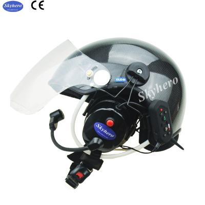 China Carbon Fiber Paramotor Helmet PPG Helmet With High Noise Cancel Bluetooth Headset EN966 Certificated Paramotoring for sale