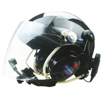 China Carbon Fiber Paramotor Helmet PPG Helmet With High Noise Cancel Bluetooth Headset EN966 Certificated Paramotoring for sale