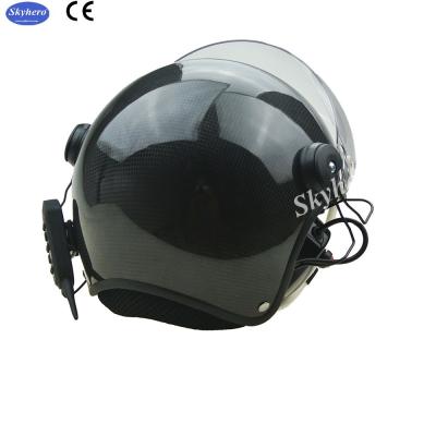 China Carbon Fiber Paramotor Helmet PPG Helmet With High Noise Cancel Bluetooth Headset EN966 Certificated Paramotoring for sale