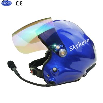China Hot sale Noise cancel Powered paraglider helmet Blue paramotor helmet Color blue red black for sale
