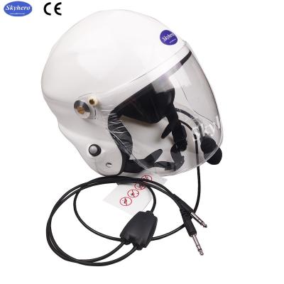 China Noise Cancel PPG  Black Helmet With Full Headset EN966 Certificated Paramotor Helmet China Supplier blue red black for sale