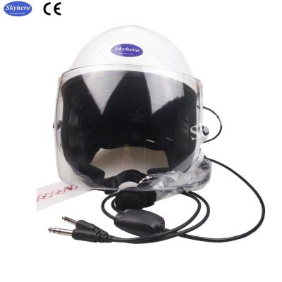 China Noise Cancel PPG  Black Helmet With Full Headset EN966 Certificated Paramotor Helmet China Supplier blue red black for sale