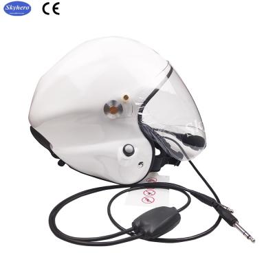 China Powered paraglider helmet PPG helmet white Paramotor helmet 820g+/-50g EN966 certificated blue red black grey for sale