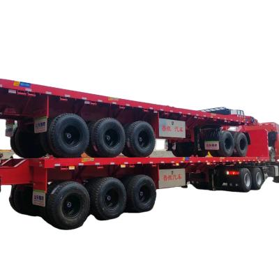 中国 調整可能な3軸の二重トレーラー列車の仕様のための鋼製半トレーラー 販売のため