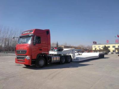 Cina Semirimorchio piatto ultrabasso staccabile per la costruzione in acciaio pesante transfrontaliera in vendita