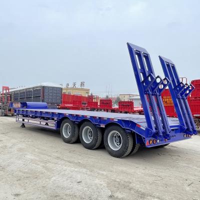 Cina Suspensione meccanica/suspensione a aria semirimorchio a tre assi per autocarri a letto piatto basso per veicoli pesanti in vendita