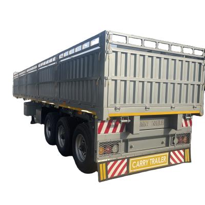 China Semi-reboque fechado para gado 40ft 40-60tons Reboque de carga com cerca de estaca no Gana à venda